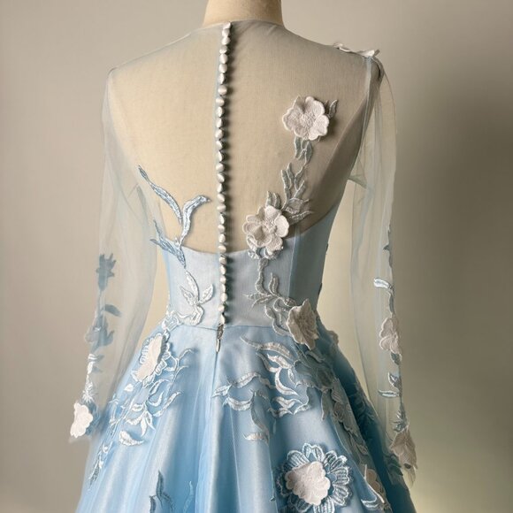 Anna Augusta | Dresses | Brand New Us 8 Baby Blue Floral Anna Augusta ...